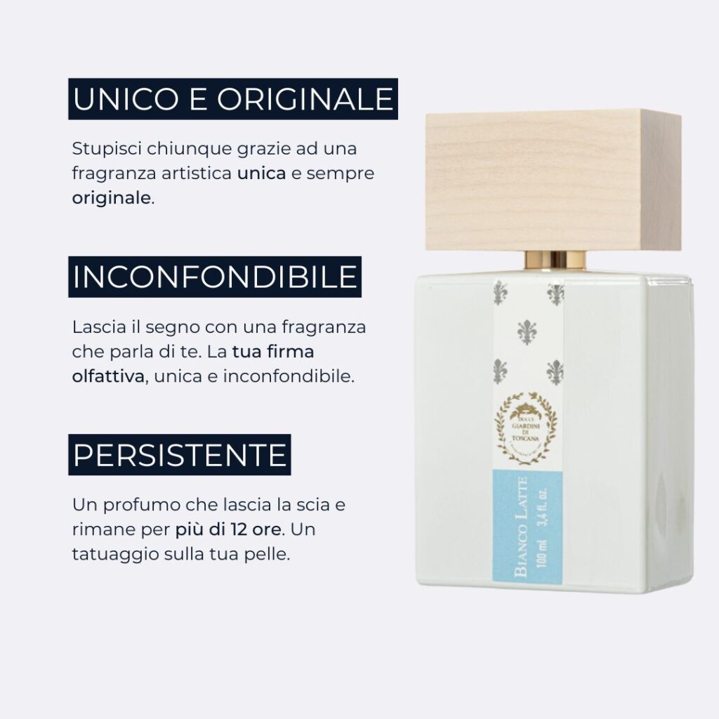 Bianco Latte | Profumo Giardini di Toscana | Profumo Unisex originale